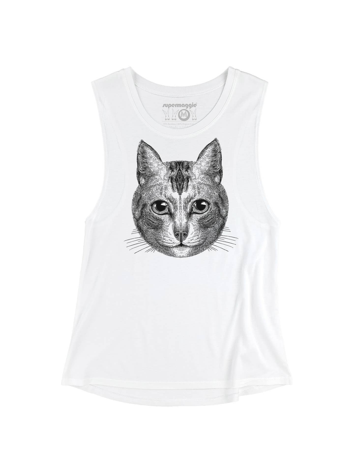 Cat Face Organic Tee | Broadway Pinups