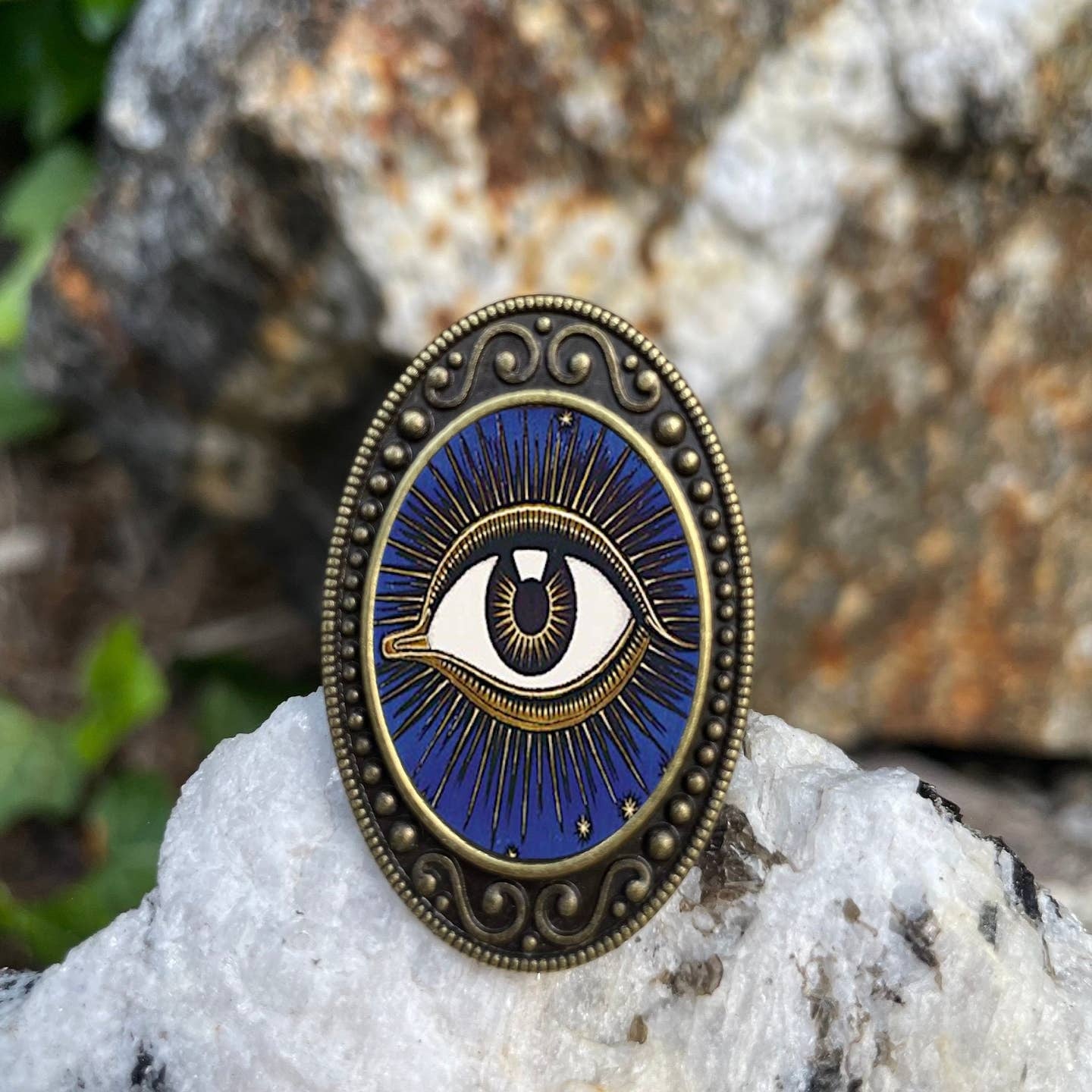 All Seeing Eye Occult Franz Von Stuck Illuminati Antiqued Bronze ...